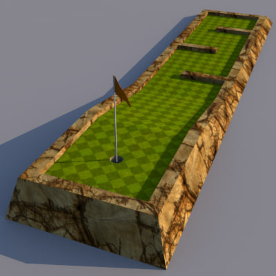 3d mini golf model