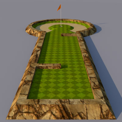 3d mini golf model