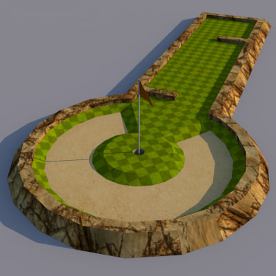 3d mini golf model