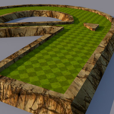 3d mini golf model
