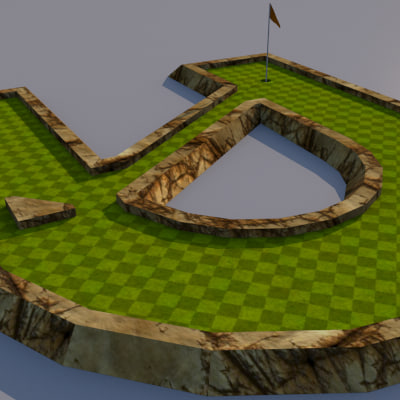 3d mini golf model