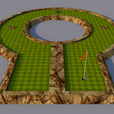 3d mini golf model