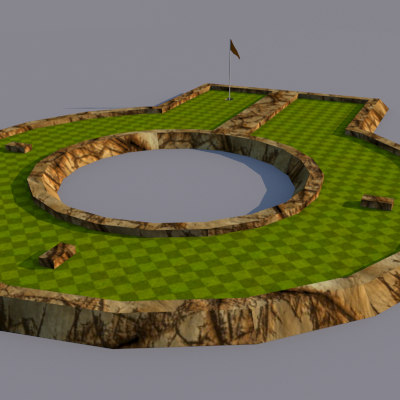 3d mini golf model