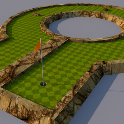 3d mini golf model