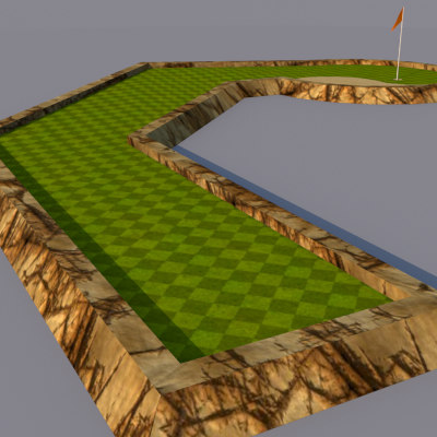 3d mini golf model