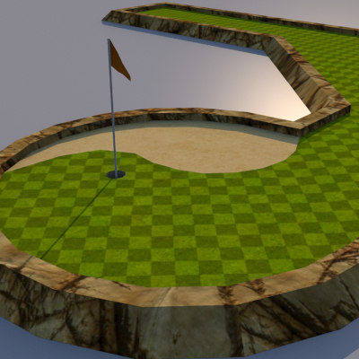 3d mini golf model