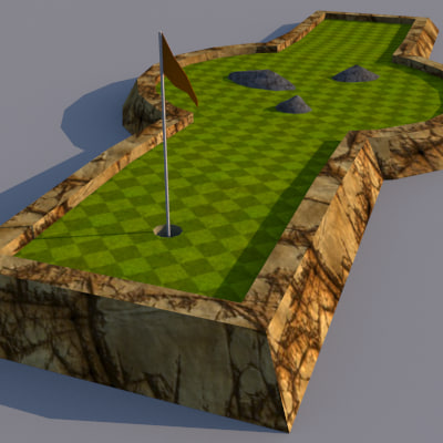 3d mini golf model