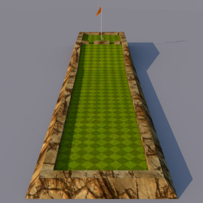 3d mini golf model