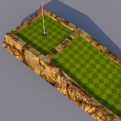 3d mini golf model