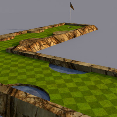 3d mini golf model
