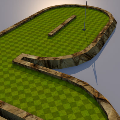 3d mini golf model