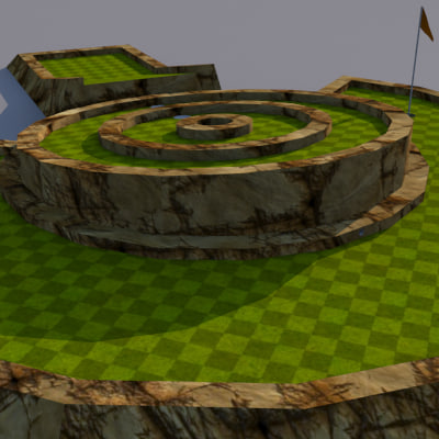 3d mini golf model
