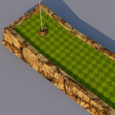 3d mini golf model
