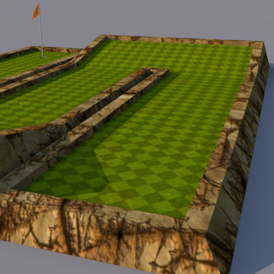 3d mini golf model