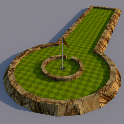 3d mini golf model