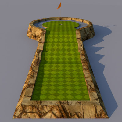 3d mini golf model