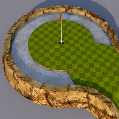3d mini golf model