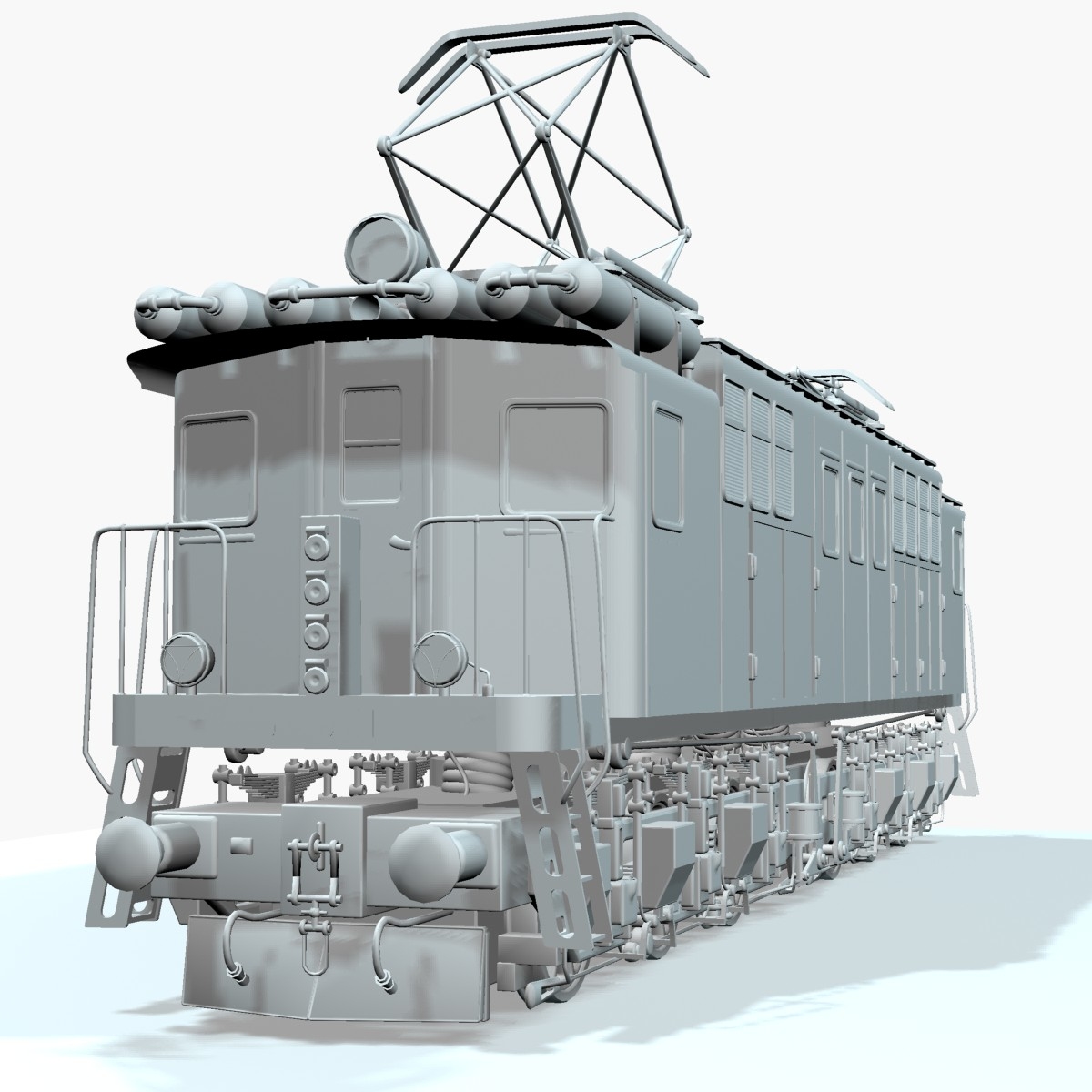 3d model electric locomotive