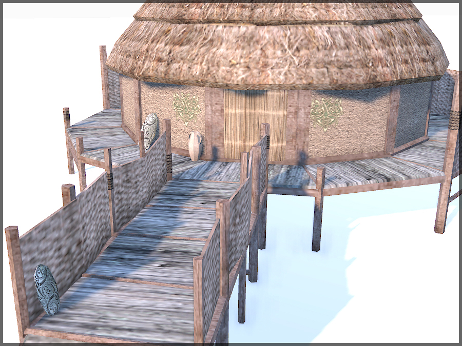 celtic chief roundhouse 3d max