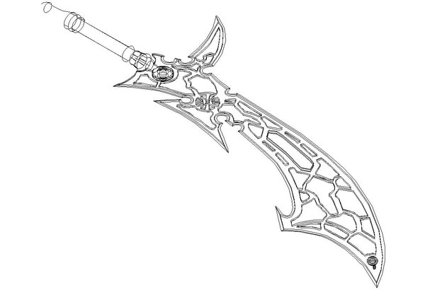 sword lightning 3d model