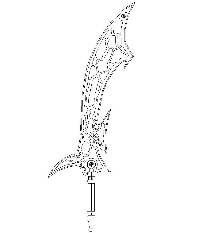 sword lightning 3d model