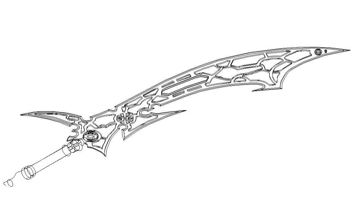 sword lightning 3d model