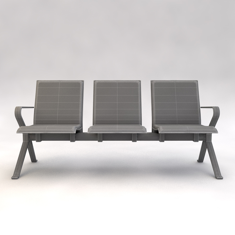 3d waiting chairs