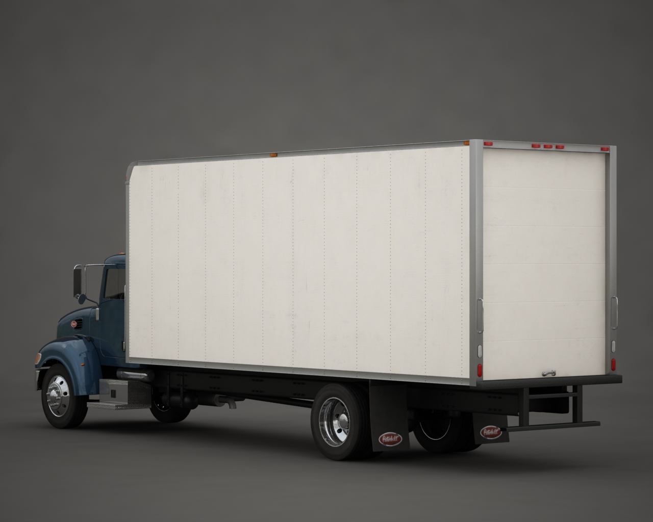 3d model of box truck