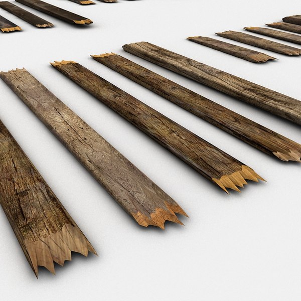 old wooden broken planks max