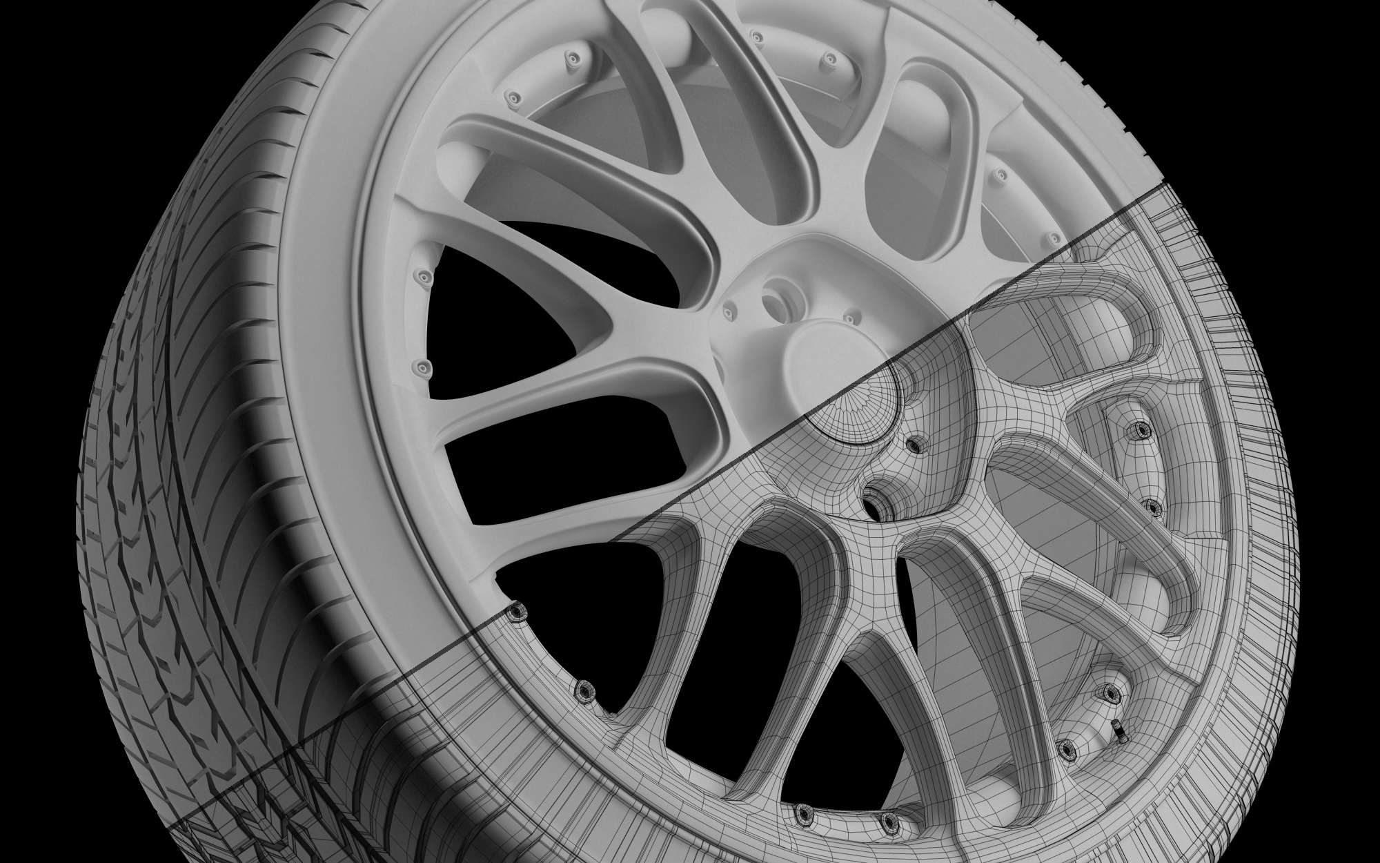 3d model wheels rims tires