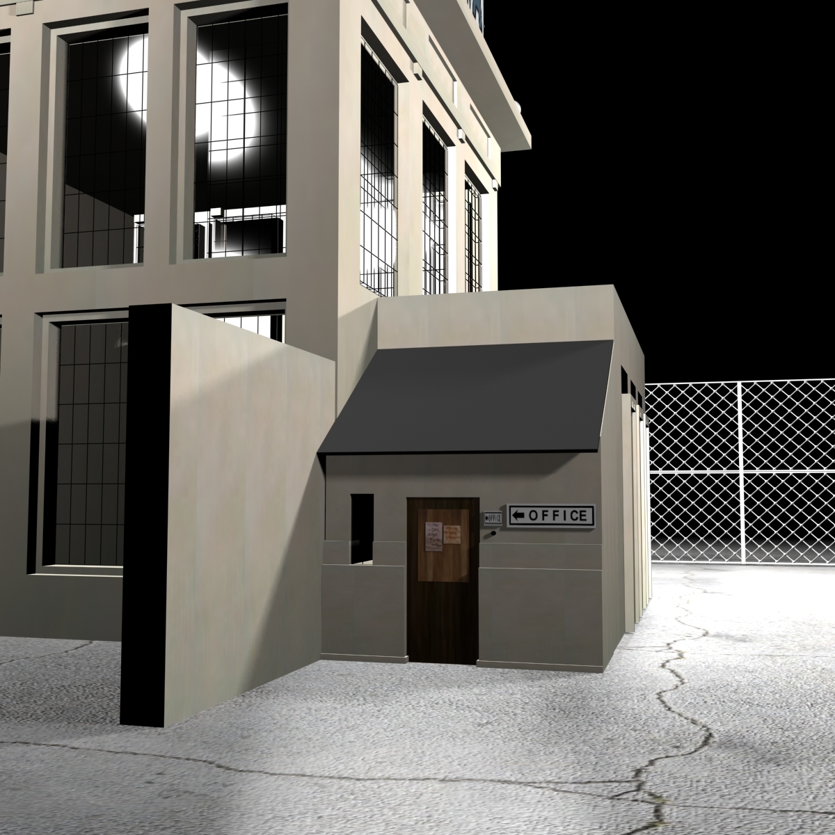 medical supply warehouse 3d max