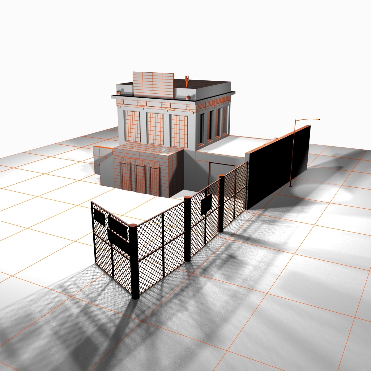 medical supply warehouse 3d max