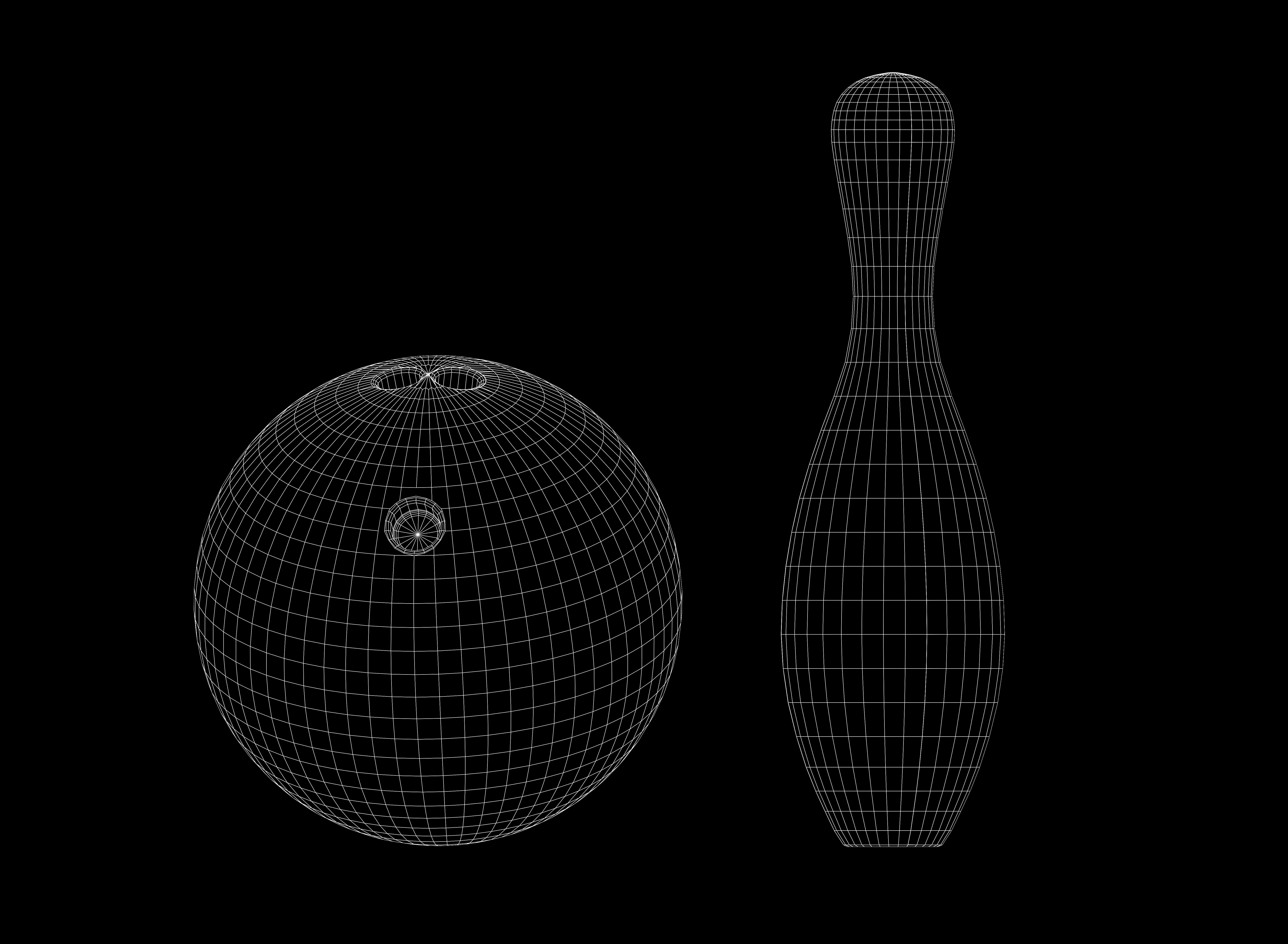 dxf bowling ball pins