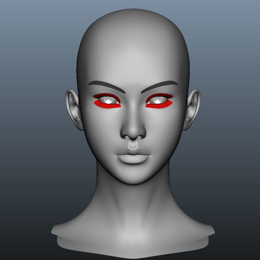 3d girl head model