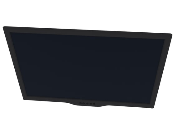 free flat panel lcd monitor 3d model