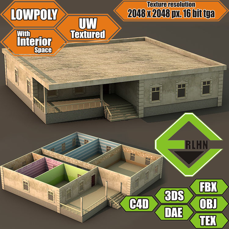 house interior building 3d model