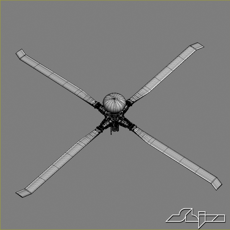 아파치 헬리콥터 프로펠러 3D 모델 - TurboSquid 598295