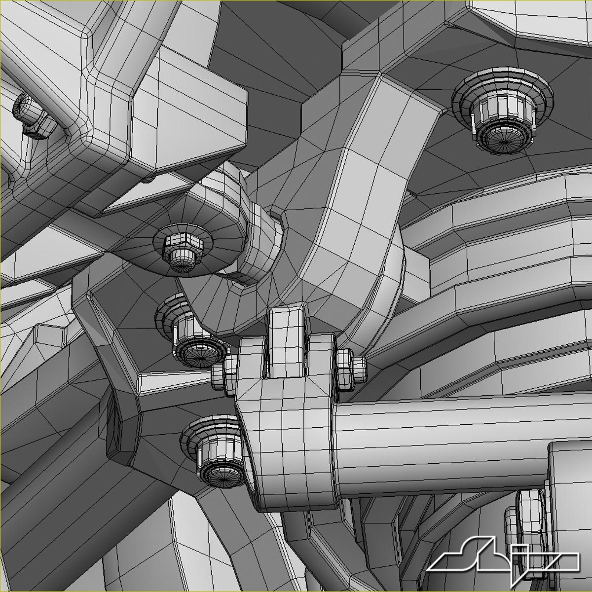 3d model apache helicopter propeller