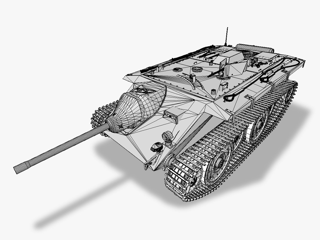 germany tanks e10 panzer 3d model