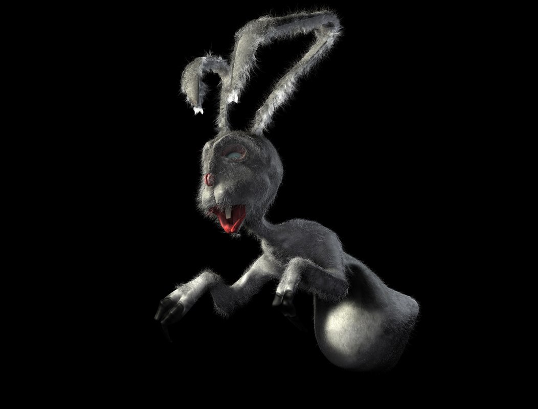 torso evil rabbit 3d c4d