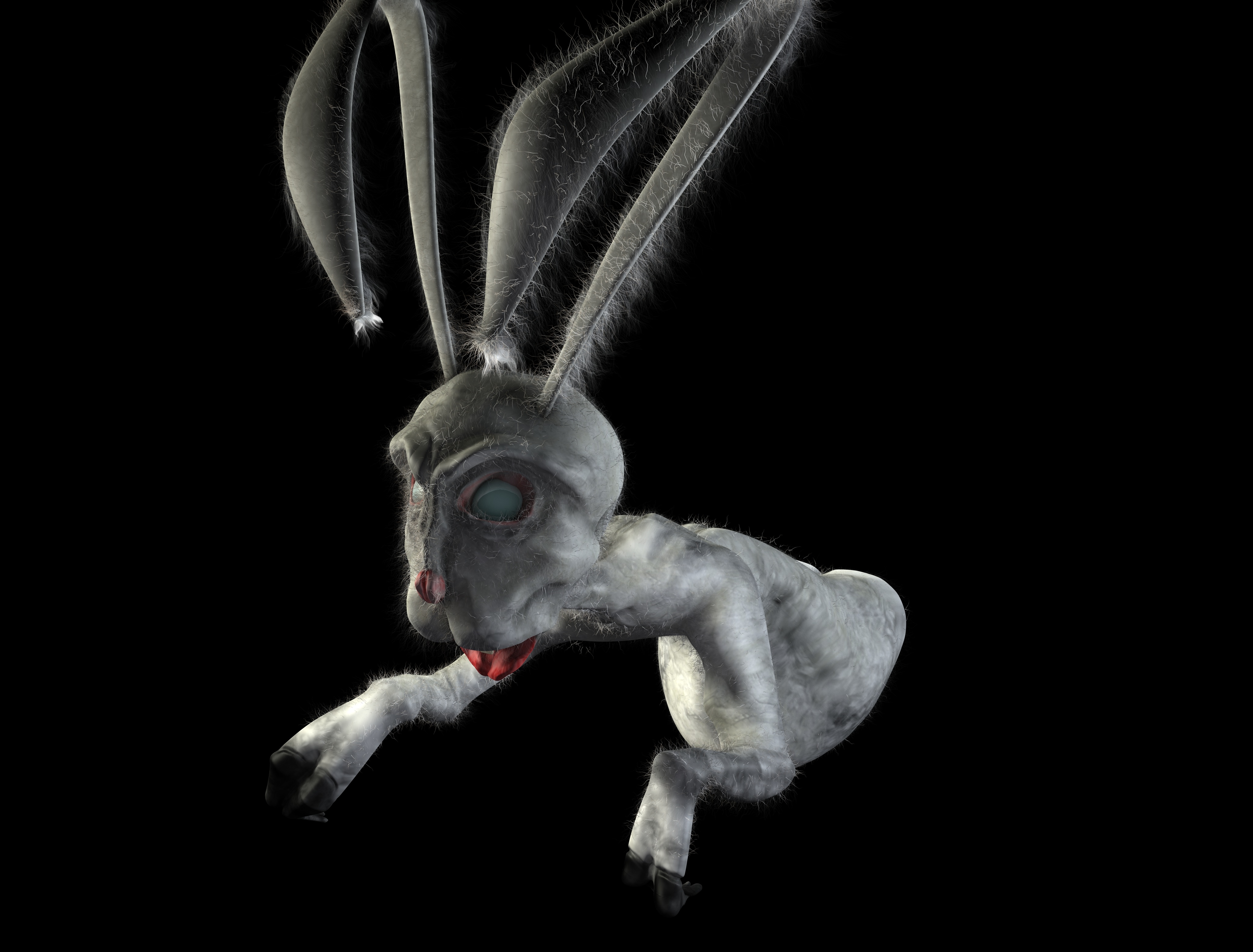 torso evil rabbit 3d c4d