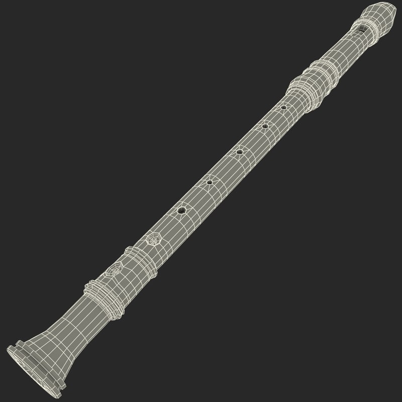 3d wooden flute v2