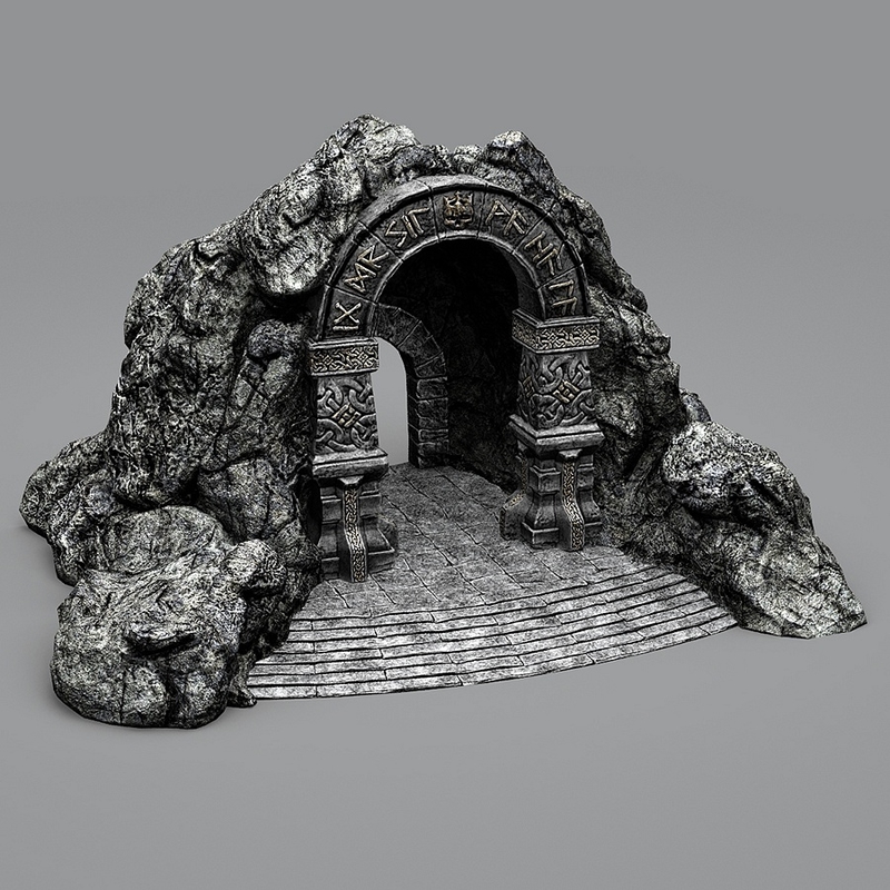 cave-entrance cave entrance 3d obj