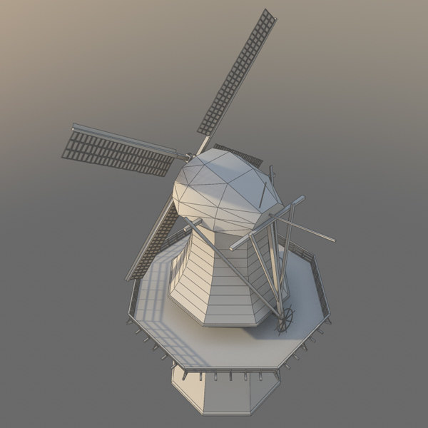 dutch windmill 3d model