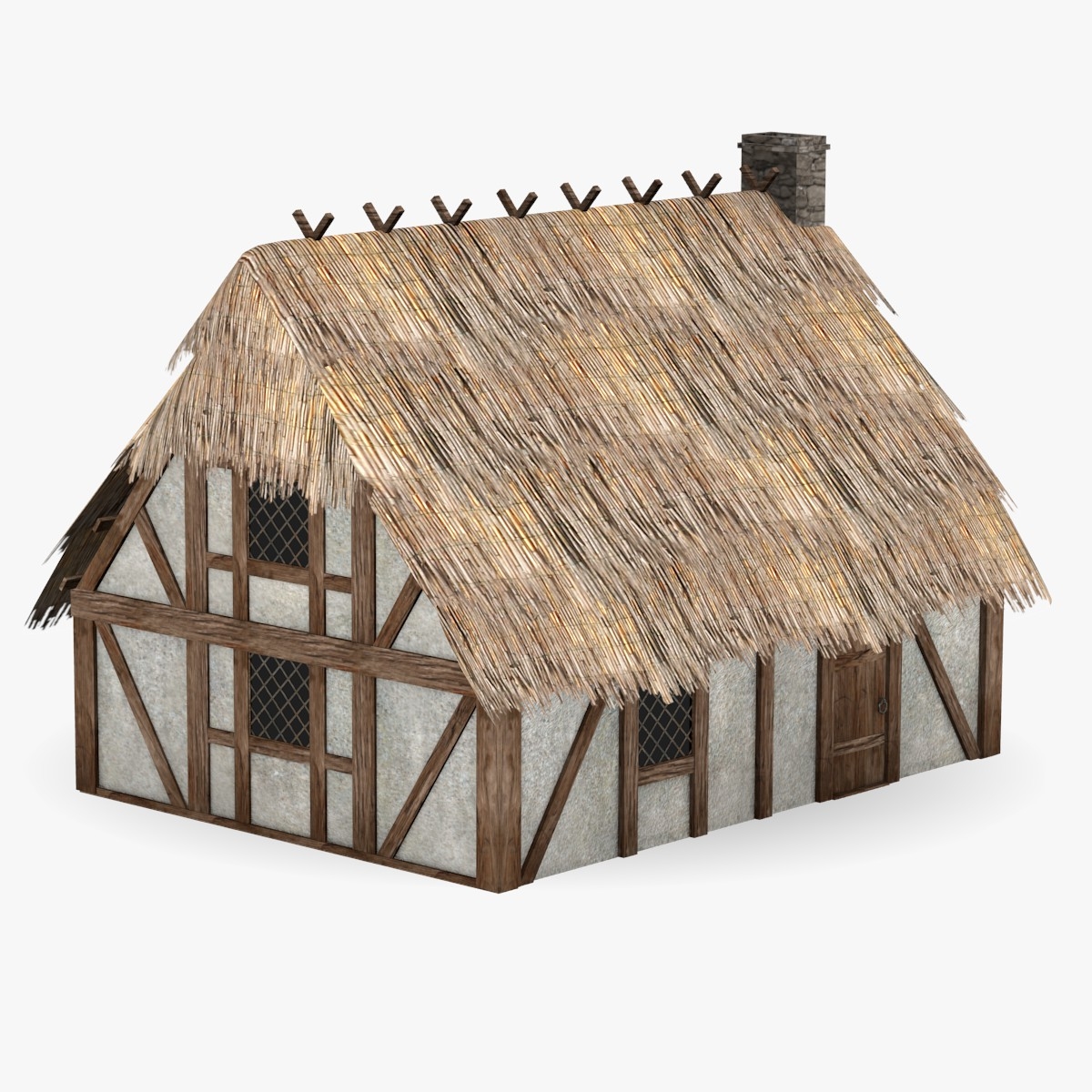 medieval building 3d 3ds