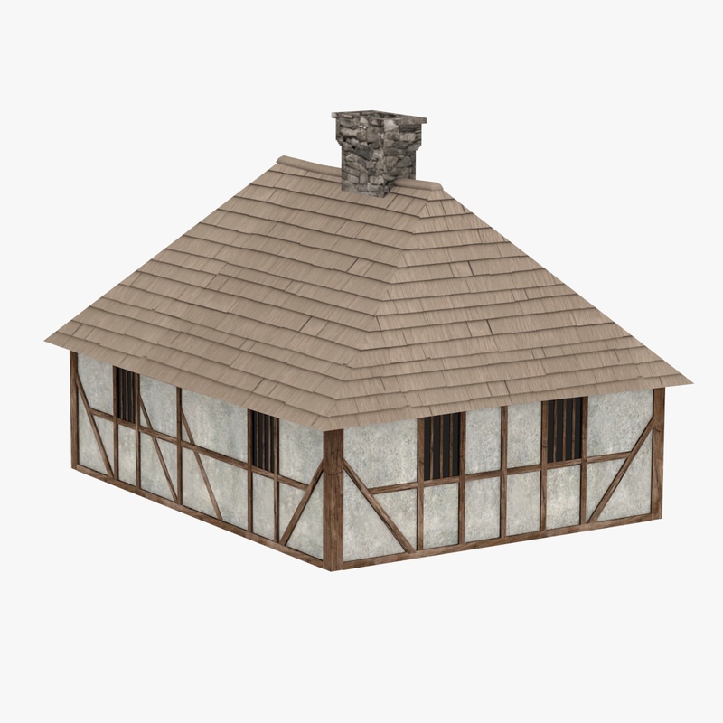 medieval building 3d 3ds