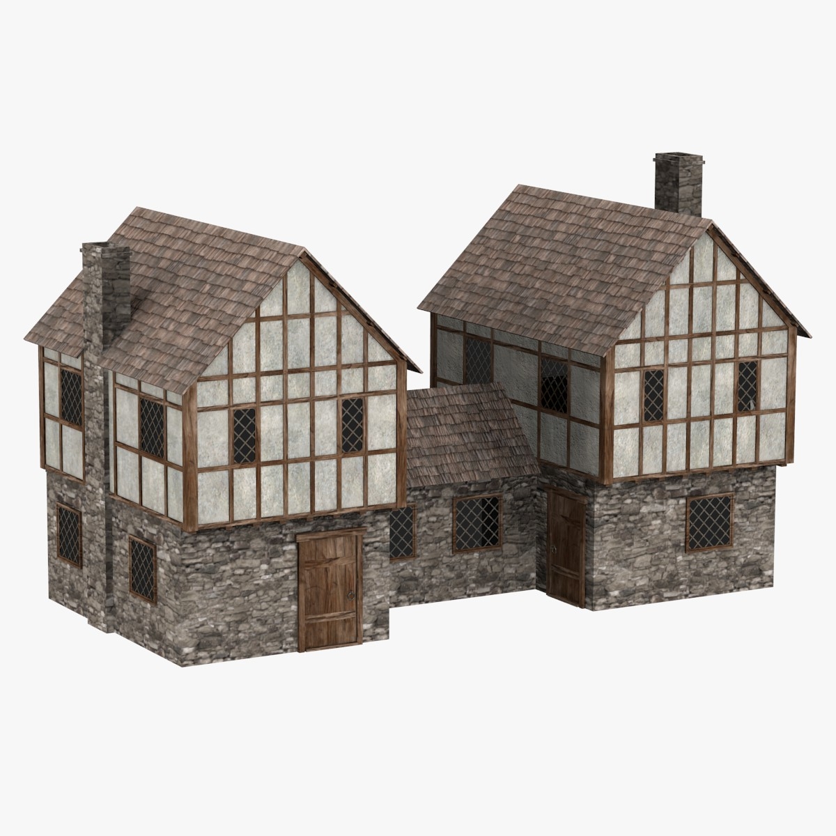 medieval building 3d 3ds