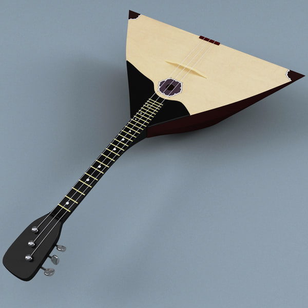 3d model russian balalaika