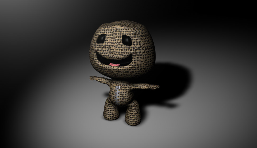 free sackboy little big 3d model