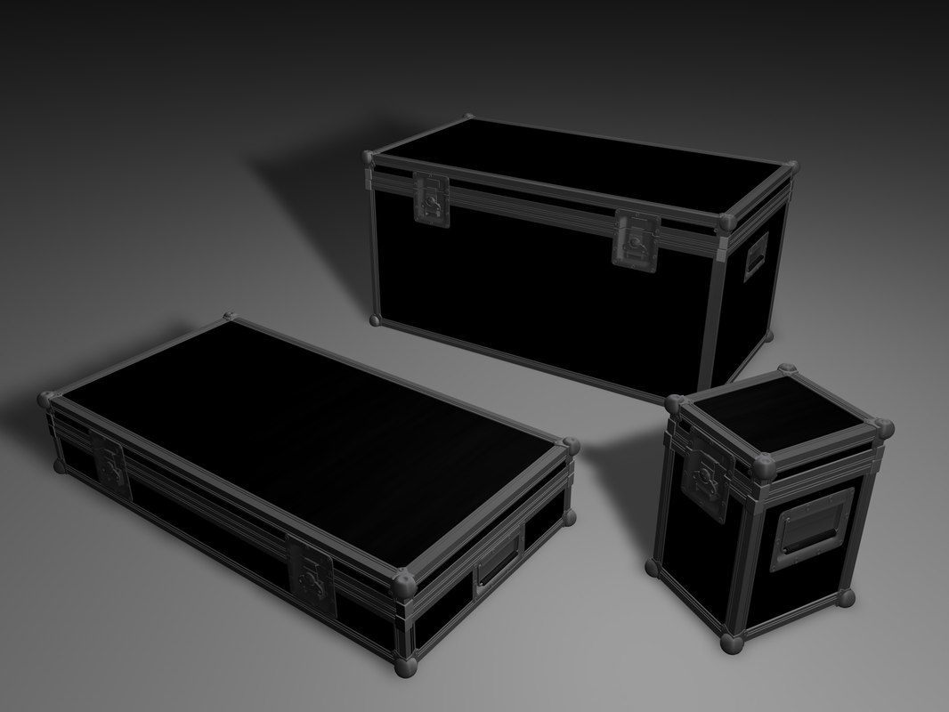 3d flight cases model